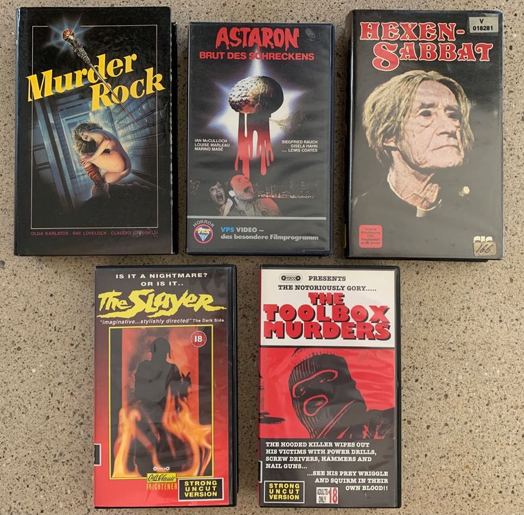 5 VHS-Kassetten: Horror/Slasher (Gebraucht) in Winterthur für CHF 6 ...