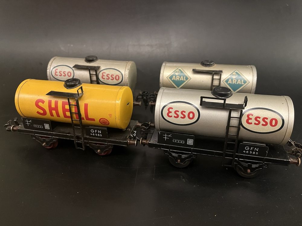 4 Fleischmann GFN Tankwagen Spur 0 Shell Aral Esso (Gebraucht) in Wiesenberg für CHF 36 – mit ...