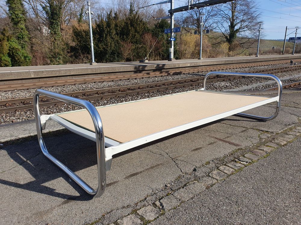 Bett im Stil des Roth Bett von Embru (Ref. Nr. 255) (Gebraucht) in Au ...