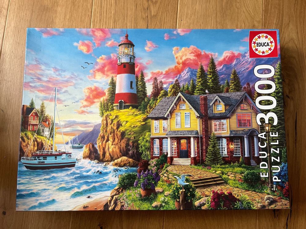 Educa Puzzle 3000 18507 lighthouse Near the ocean (Gebraucht) in ...