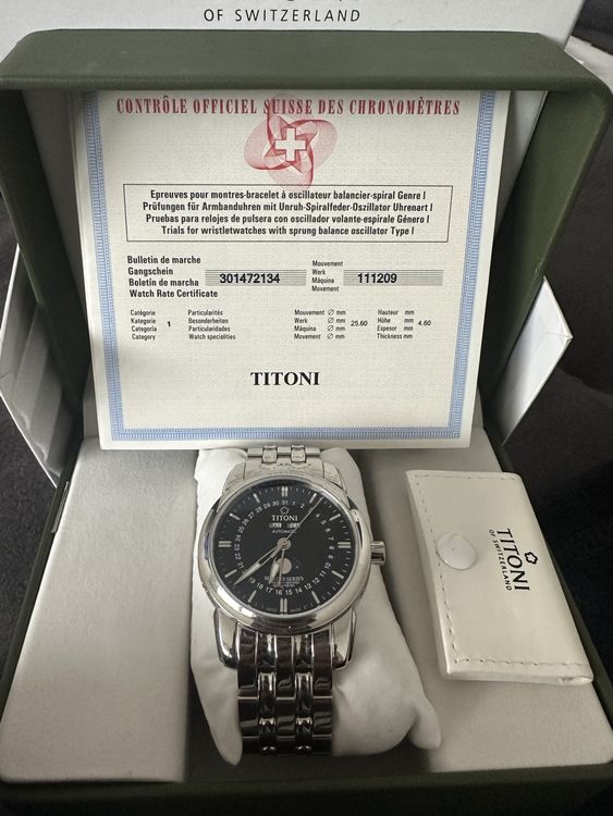 Montre Titoni Masterseries calendrier complet (Gebraucht) in für CHF 255 – mit Lieferung auf ...