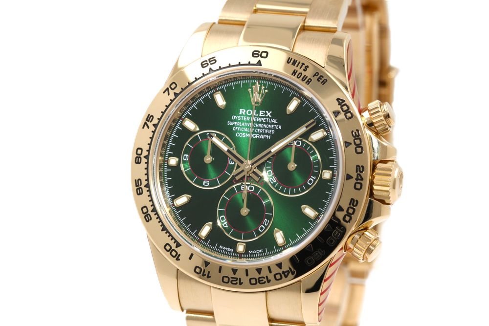 ROLEX Daytona 18K John Mayer grün 116508 2021 Rarität *5944 (Gebraucht ...