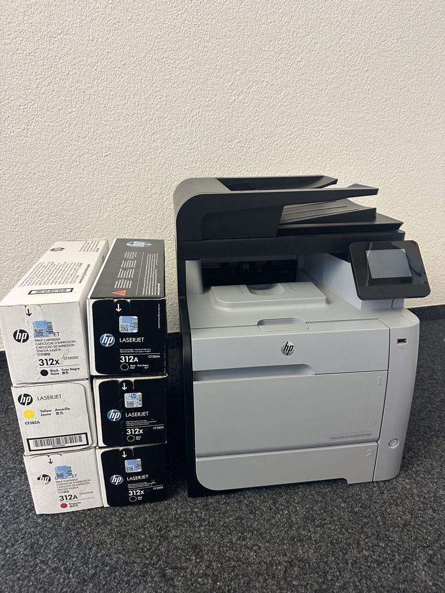 HP Color LaserJet Pro MFP M476dw + 6 Patronen (Gebraucht) in Siebnen ...