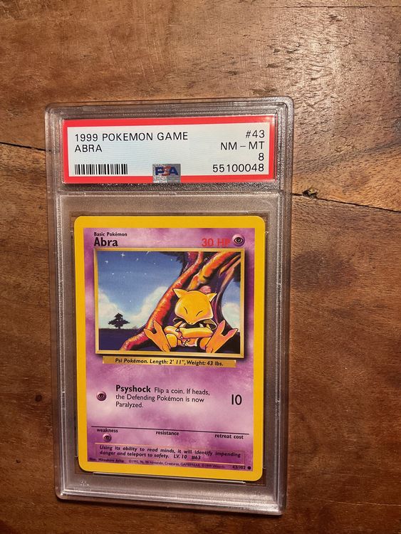 Abra, Base Set Pokemon Game (1999), PSA 8 (Gebraucht) in Peseux für CHF ...