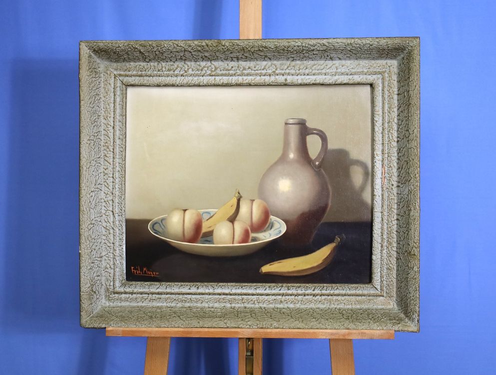 Fritz Meijer, Gemälde, Früchtestillleben, Öl auf Leinwand (Gebraucht ...
