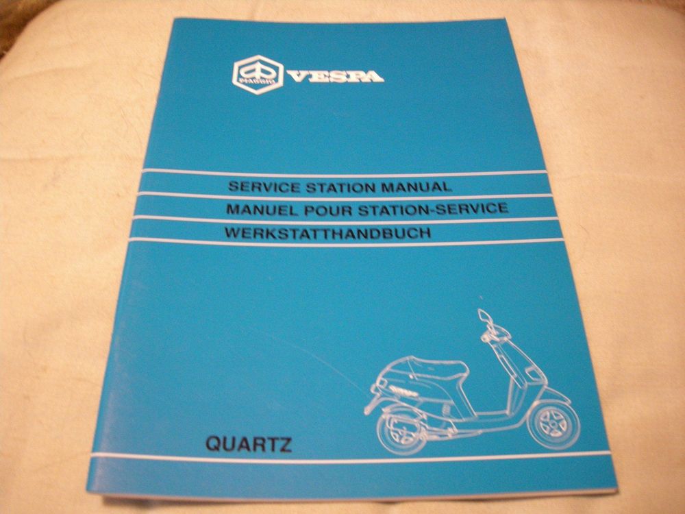 Piaggio, Quartz, Roller, Werkstatt Handbuch (Neu (gemäss Beschreibung ...
