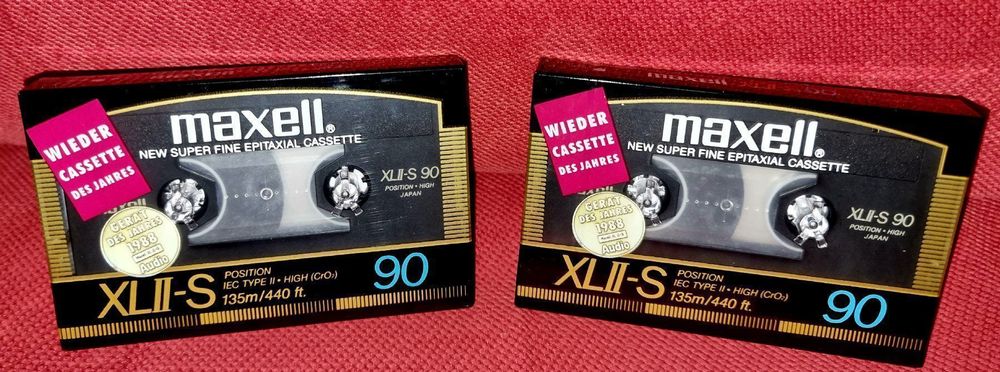 2 MAXELL"XLII-S90" mit seltenem und ungewöhnlichem Blister! (Neu und originalverpackt) in ...