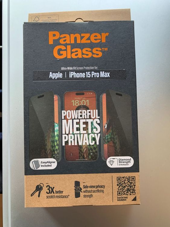 Panzer Glass Apple iPhone 15 Pro Max (Neu und originalverpackt) in ...
