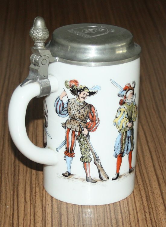 Bierkrug mit Deckel DORTMUNDER RITTER-BIER 1889-1964 | Kaufen auf Ricardo