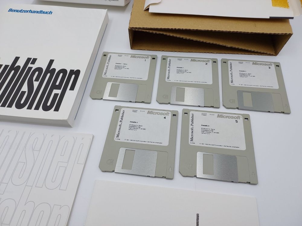 Microsoft Publisher, Disketten PC Big Box (Defekt) in Wil SG für CHF 19 ...