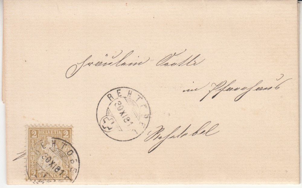 SBK 37 auf Faltbrief mit ST Rehetobel | Kaufen auf Ricardo