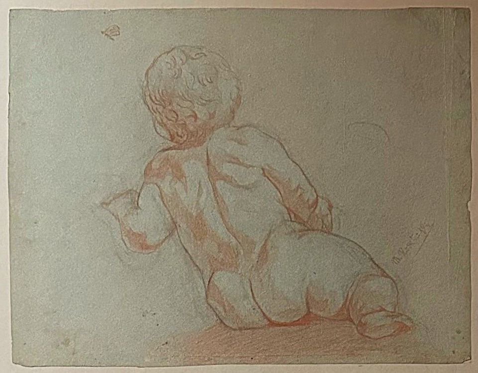 Louise Rüdisühli (1867-1928) Basel, Grosse Rötel Zeichnung (Gebraucht) in Basel für CHF 55 – mit ...