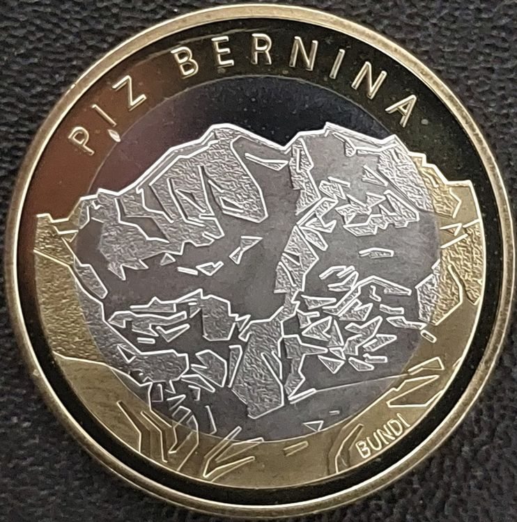 10 Fr. Gedenkmünze 2006 stgl Piz Bernina (Neu (gemäss Beschreibung)) in Arch für CHF 12 – mit ...