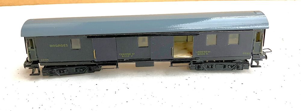 Trix TTR H0 (ca. 1937) CIWL Gepäckwagen blau (Gebraucht) in Grandvaux ...