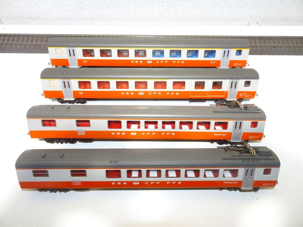 4 Liliput Personenwagen SBB Swiss Express HO (6) (Gebraucht) in Luzern für CHF 60.9 – mit ...