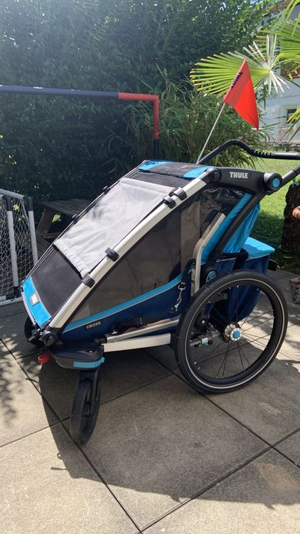 Thule Fahrradanhänger Cross 2 Kinderwagen Buggy Veloanhänger | Kaufen auf Ricardo
