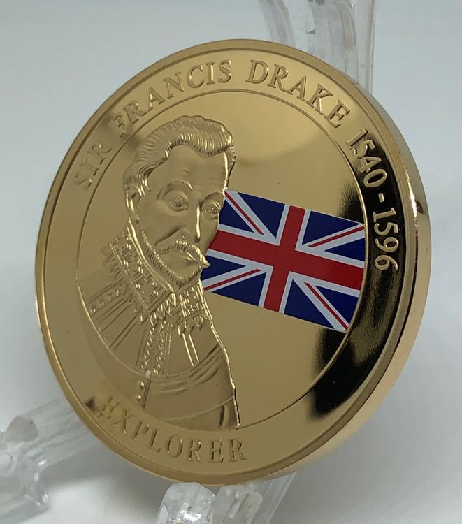 Médaille Vergoldet SIR FRANCIS DRAKE 1540 - 1596 | Kaufen auf Ricardo