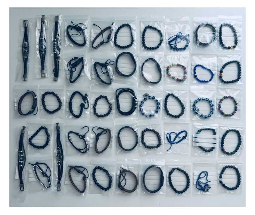 44 Stück Diverse Armbänder, Evil Eye für Damen und Herren (Neu (gemäss Beschreibung)) in Basel ...