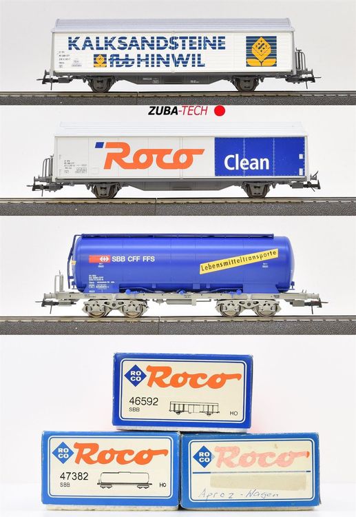 3x Roco Güterwagen SBB H0 WS mit OVP | Kaufen auf Ricardo