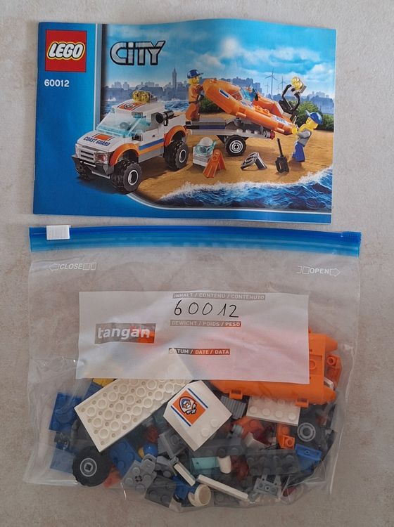 Lego City Küstenwachenfahrzeug mit Schlauchboot 60012 (Gebraucht) in ...