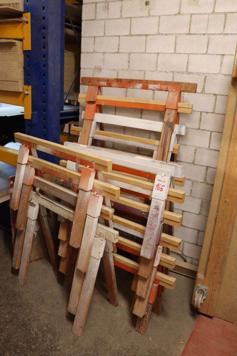 20 Holzböcke (Lot 165) Standort 5443 Niederrohrdorf (Gebraucht) in Bäriswil für CHF 10 – nur ...