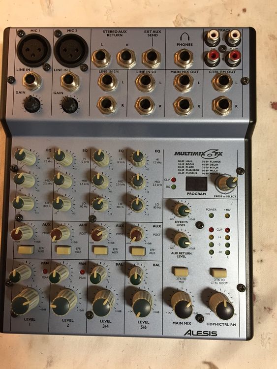 Alesis Multimix 6 fx (Defekt) in Bottmingen für CHF 21 – mit Lieferung auf Ricardo kaufen