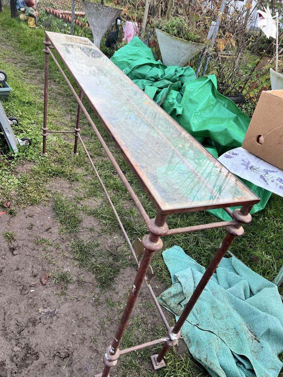 Glastisch/Konsolentisch, Vintage-Stil, Metall/Glas (Gebraucht) in ...