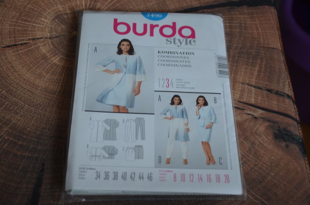 BURDA - SCHNITTMUSTER - NEU - (7490) (Neu und originalverpackt) in ...