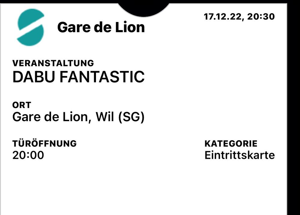 Tickets für DABU FANTASTIC am 17.12.22 (Neu (gemäss Beschreibung)) in Hauptwil für CHF 101 – nur ...