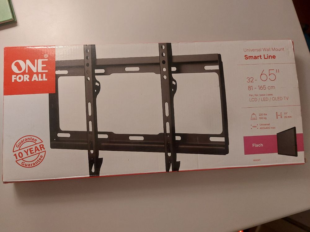 TV Wandhalterung 32-65" (81-165cm) universal neu (Neu und originalverpackt) in Wetzikon ZH für ...