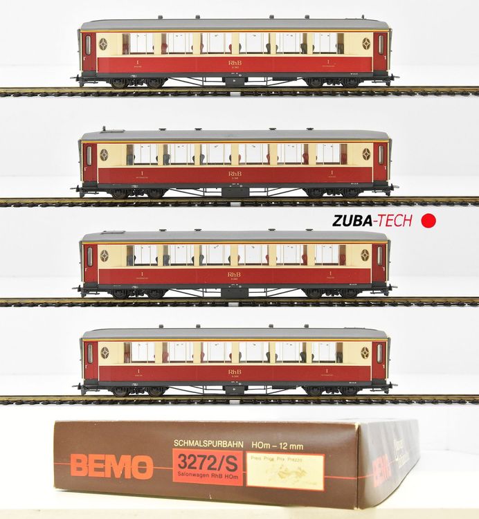 Bemo 3272/S Salonwagen-Set 4tlg. RhB H0m GS mit OVP | Kaufen auf Ricardo