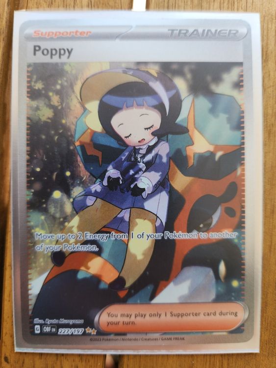 Pokemon Trainer Poppy 227/197 Obsidian Flames (Neu (gemäss Beschreibung ...