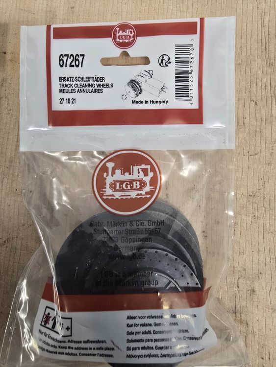 LGB Ersatz-Schleifräder / Track Cleaning Wheels, Neu! (Neu und ...