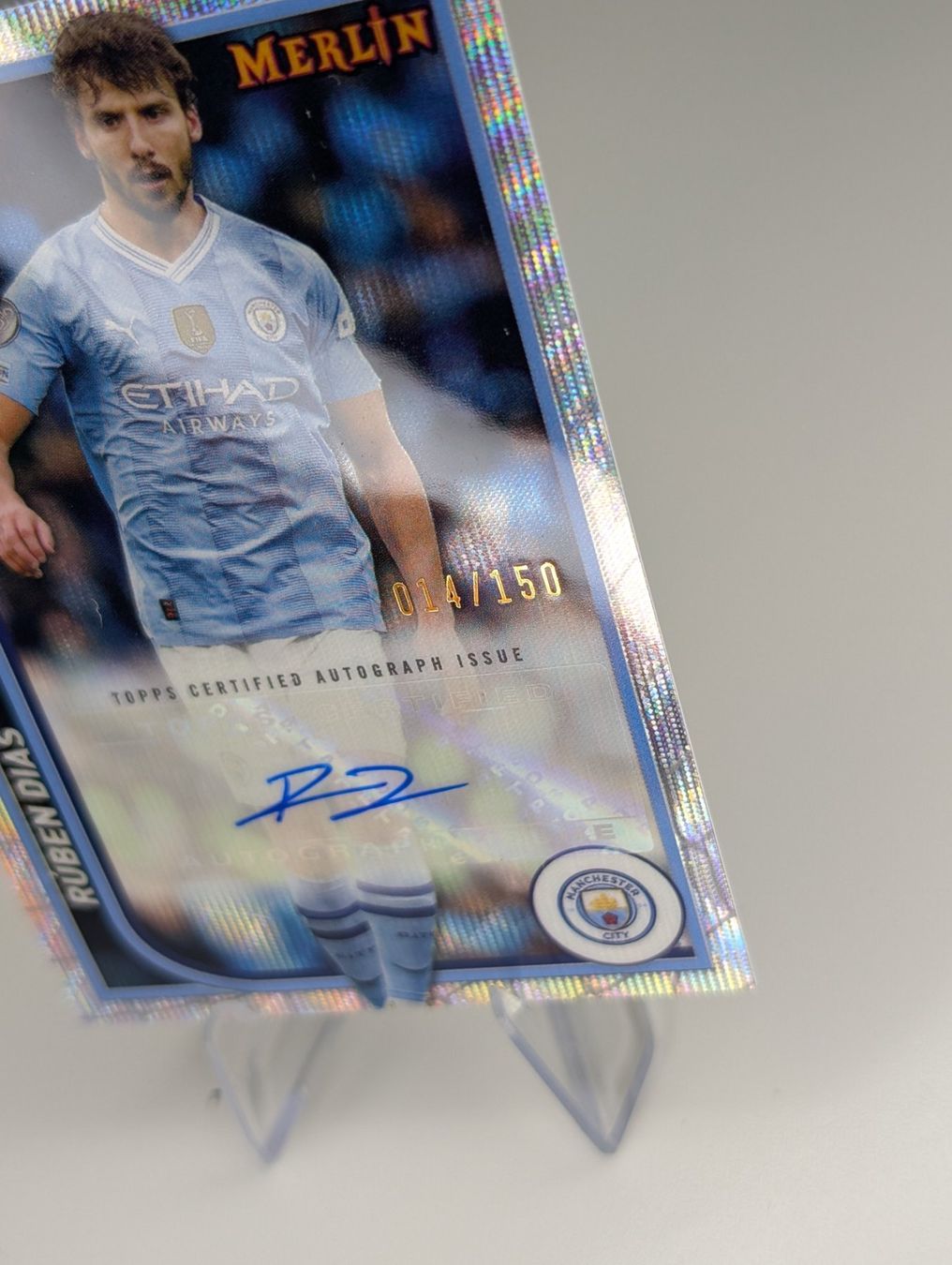 Ruben Dias Autogramm Karte Topps Merlin 2023/24 #14/150 (Neu (gemäss ...