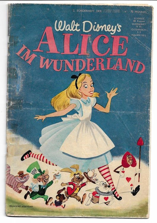 Micky Maus Sonderheft Nr 2, 1952, Alice im Wunderland (Gebraucht) in ...