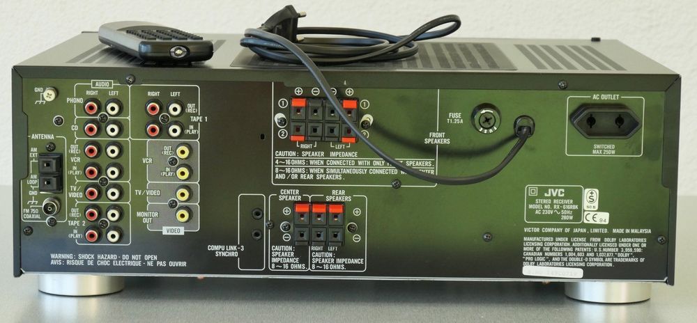 JVC Stereo Receiver RX-616RBK (High Class) mit Boxen (Gebraucht) in ...