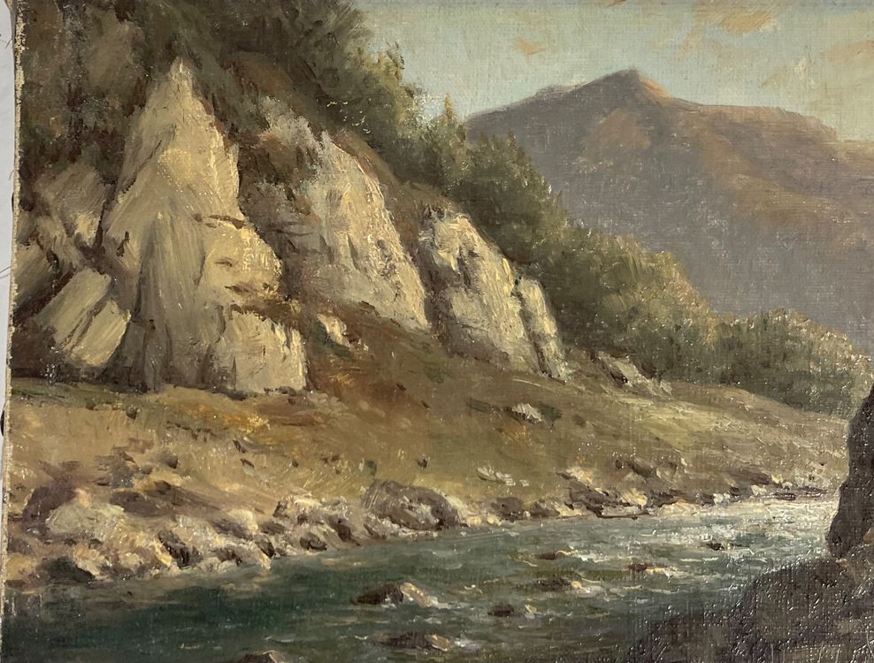 Antike Gemälde Fluss Anblick (Gebraucht) in Root für CHF 5 – mit Lieferung auf Ricardo kaufen