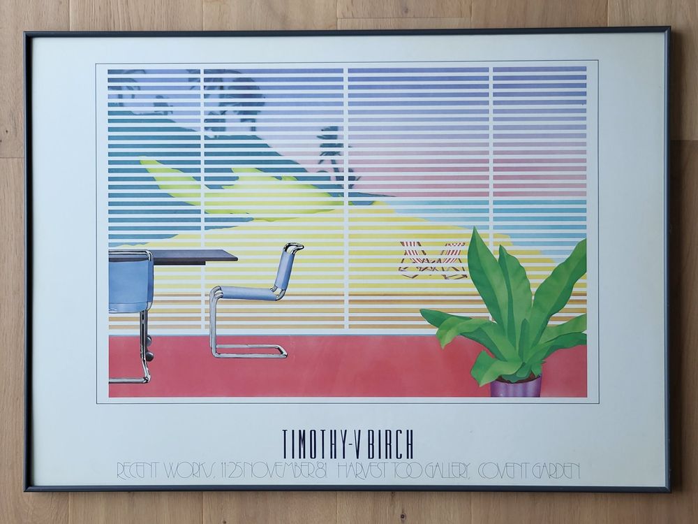 Plakat in Alurahmen Original Siebdruck Timothy-V Biach (Gebraucht) in ...