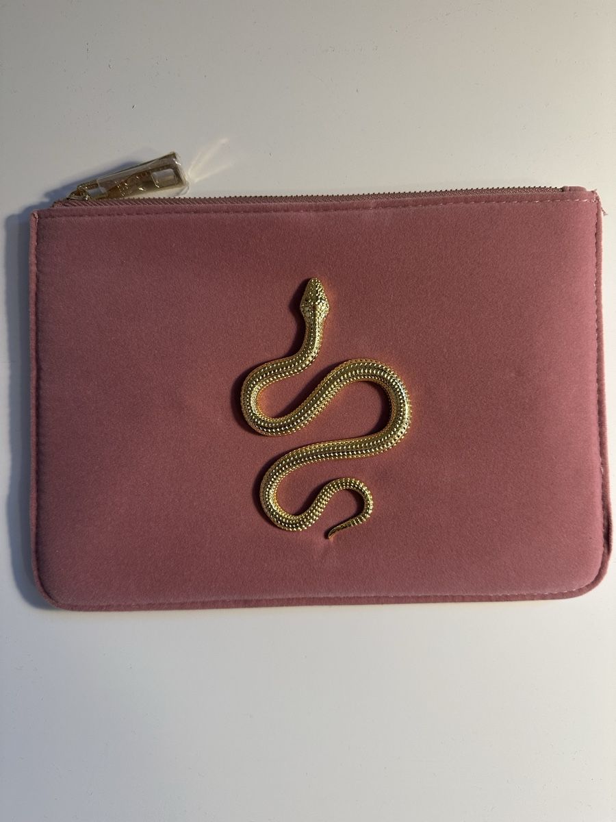 Paco Rabanne Clutch, Altrosa mit Schlange 🐍, Neuwertig! (Neu und ...