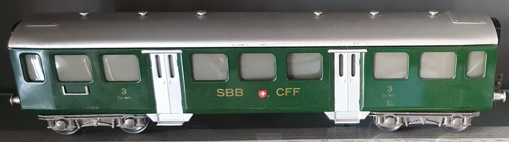 HAG:0: SBB LEICHTSTAHLWAGEN GRÜN 3.KLASSE C4 | Kaufen auf Ricardo