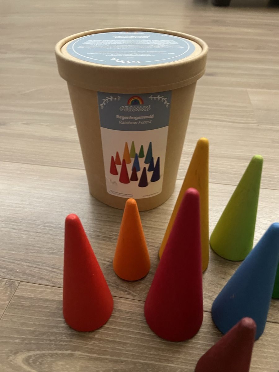 Grimm's Rainbow Forest jeu de construction en bois🌈🌲🎨 (Neu (gemäss ...