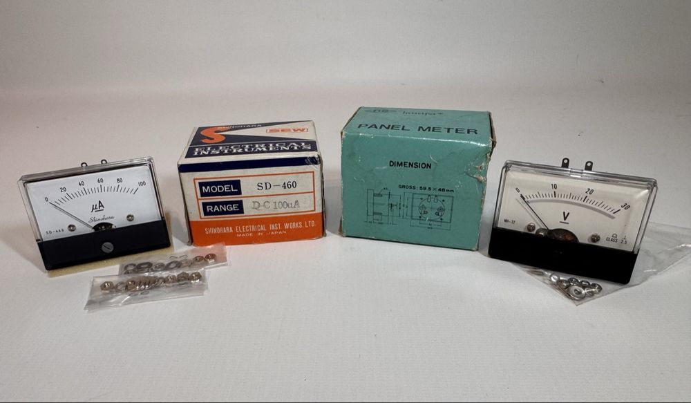 2x Panel Meter neu: 100µA Shinohara SD-460 + 0–30V (Gebraucht) in ...