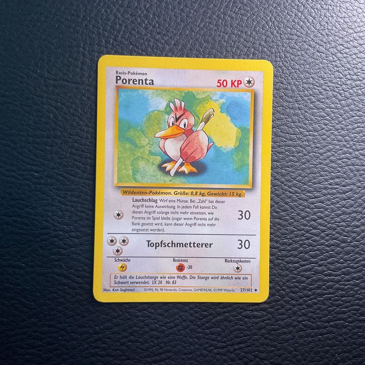 Base Set 27/102 Porenta De NM Ab 1 | Kaufen auf Ricardo