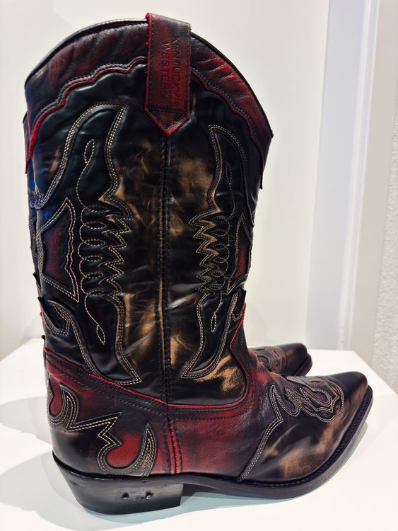 Kentucky Western Cowboy Boots – Echtleder – Grösse 46 – Neu (Neu ...