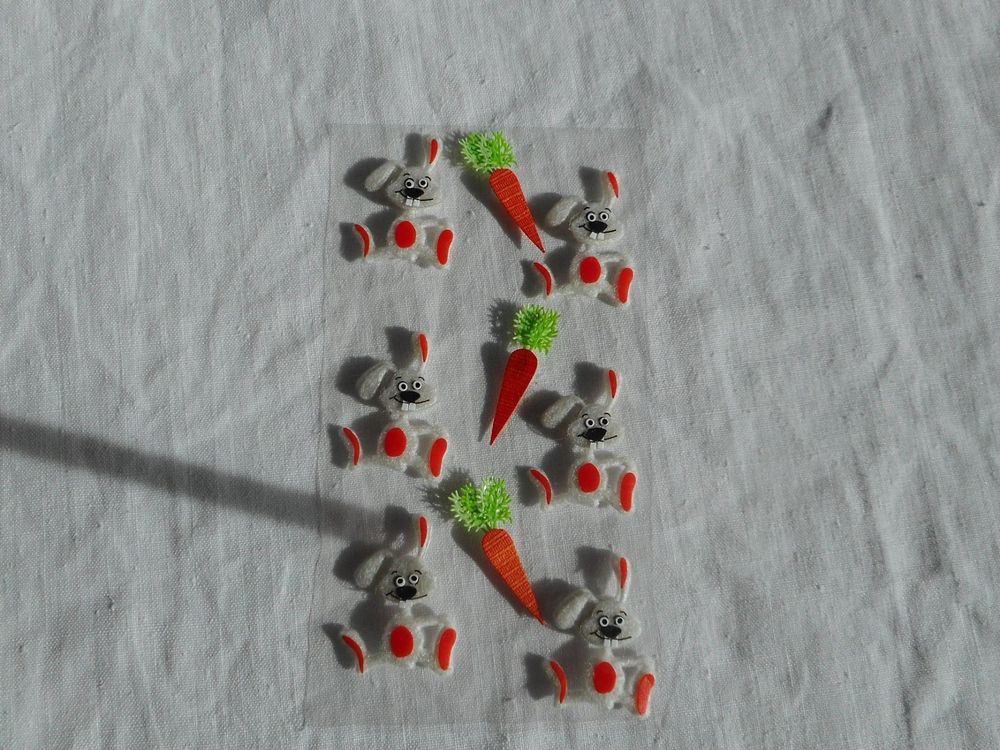 3D Sticker Hase mit Rübe | Kaufen auf Ricardo