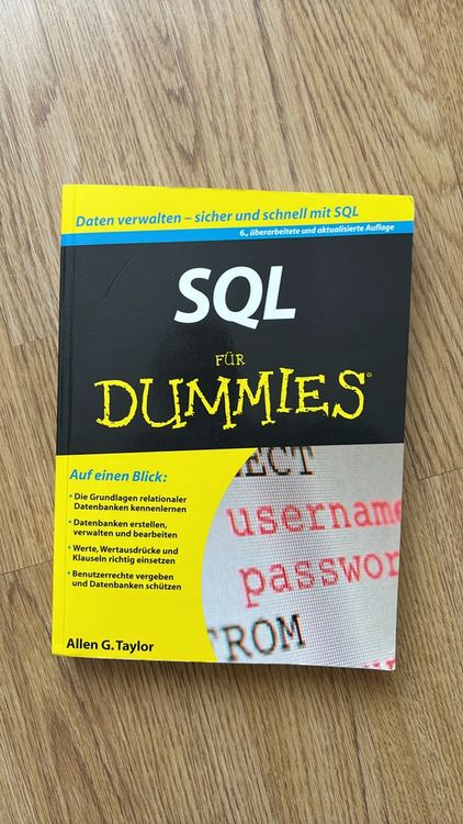 SQL für Dummies - 6. Auflage (Gebraucht) in Glattbrugg für CHF 20 – mit Lieferung auf Ricardo kaufen
