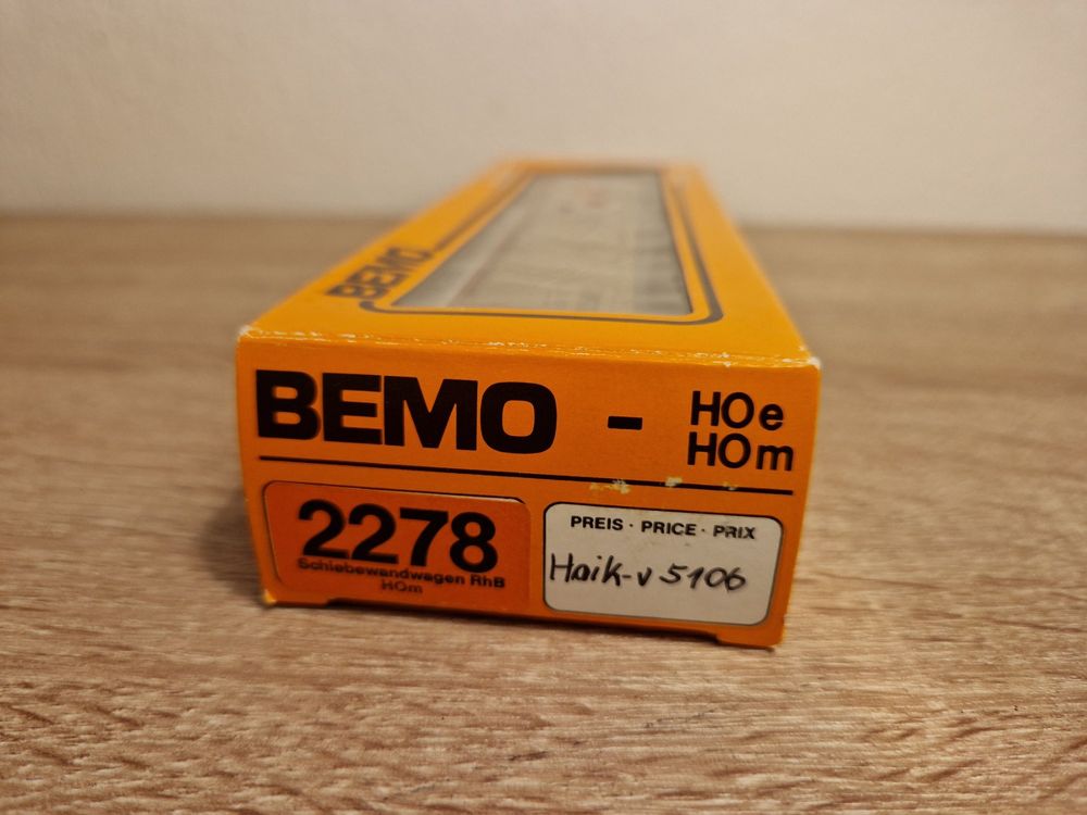 Bemo 2278 Schiebewandwagen RhB Haik H0m (Gebraucht) in St-Aubin-Sauges ...