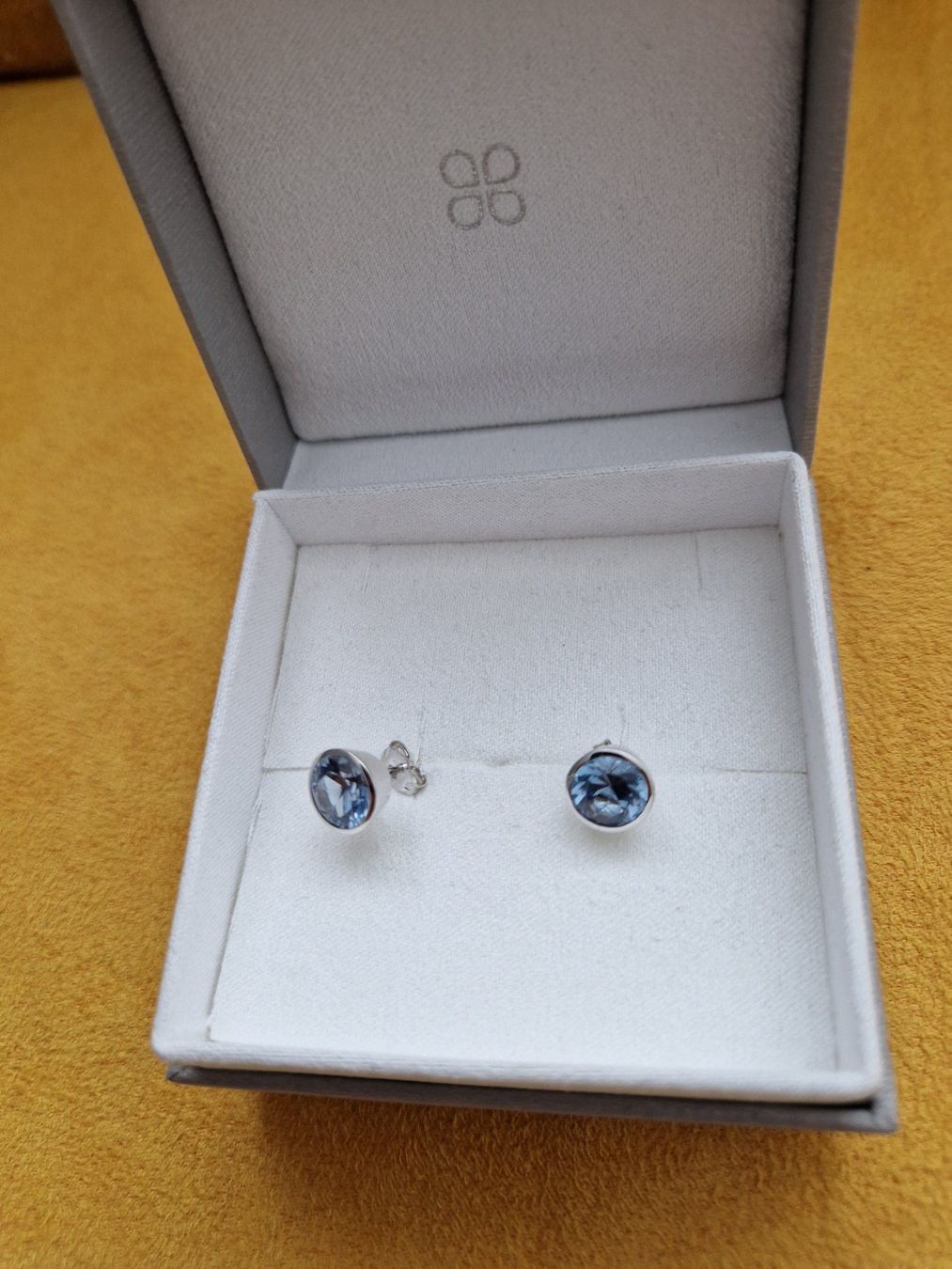 Puces d'oreilles bleu ciel élégantes, parfaites pour l'été! (Neuf (Voir ...