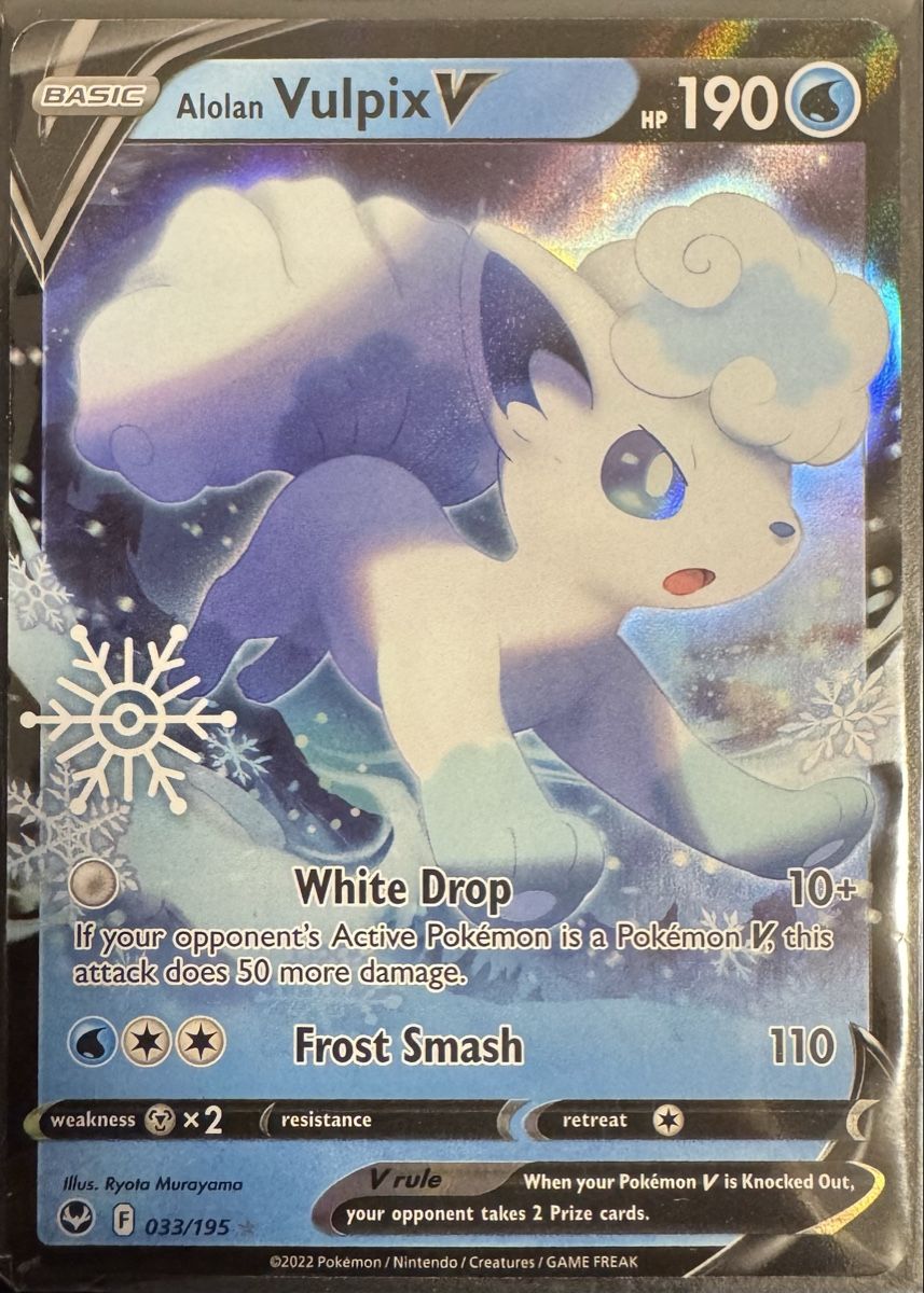 Alolan Vulpix V 033/195 Ultra Rare, Pokémon Karte (Neu (gemäss ...