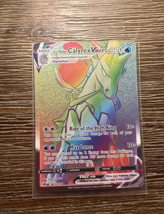 Calyrex VMAX Secret Rare Full Art Pokémon Card (Neu (gemäss ...